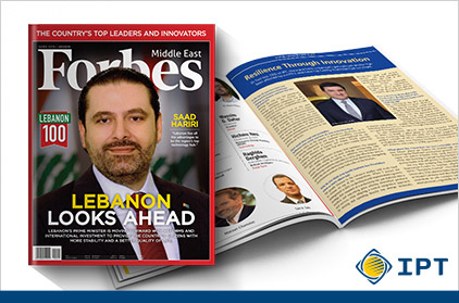 IPT | CEO of IPT, Dr Toni Issa, Interviewed by Forbes Middle East magazine